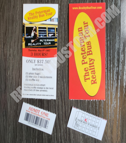 (2) Peterman Reality Bus Tour Tickets Seinfeld George Costanza, Parody ...
