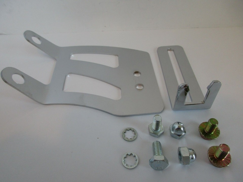 SBC Chrome Intake Mount Throttle Cable Bracket Auto / Manual Trans SBC ...