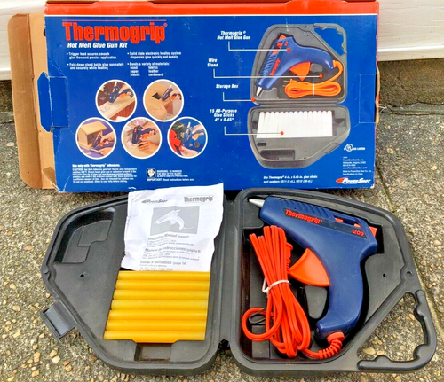 Thermogrip Hot Glue Gun Kit 209 PowerShot NOS Metal Tip Trigger Feed w ...