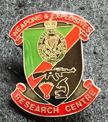 RUC ROYAL ULSTER CONSTABULARY WEAPONS & EXPLOSIVES RESEARCH CENTRE PIN ...
