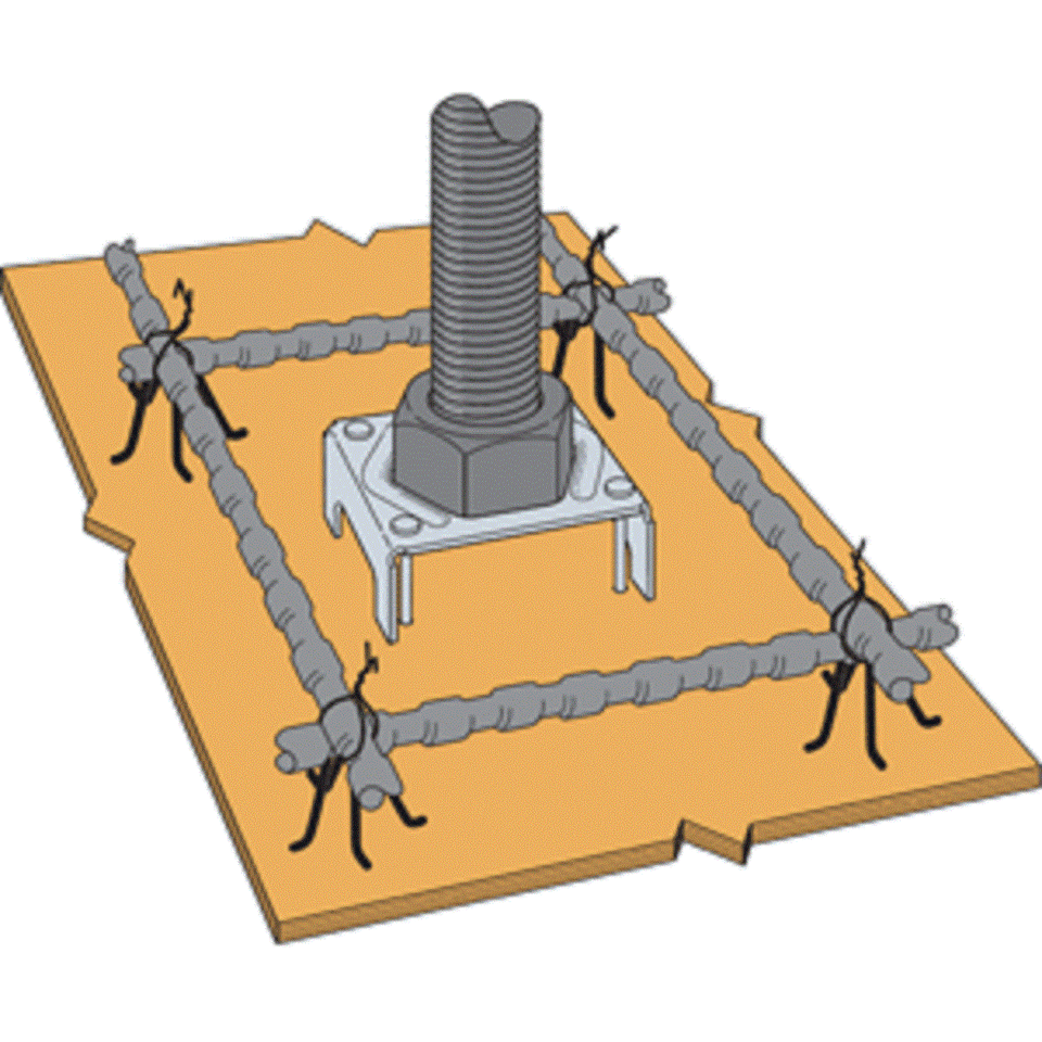 (50 Count) Simpson ABL7-1 Anchor Bolt Locator Stand 1-In High With 7/8 ...