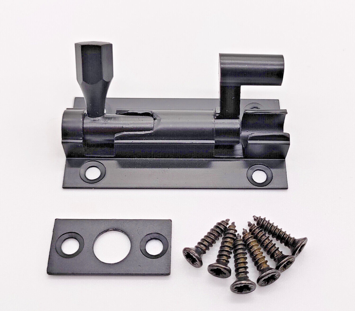 SMALL - LARGE SIMPLE SLIDE BOLT Bathroom Toilet Shed Door Lock/Catch ...