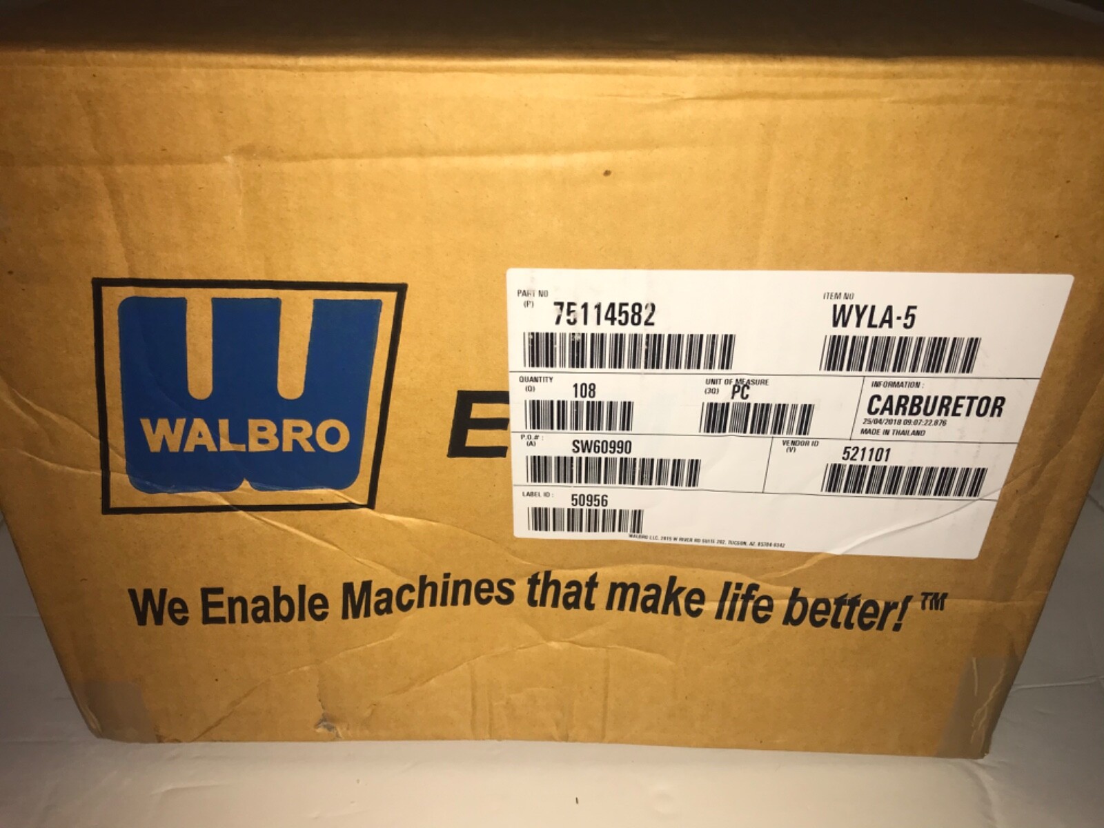 108 qty Walbro WYLA-5 75114582 NEW Carburetor | eBay