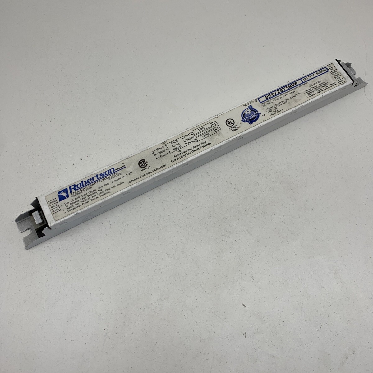 Robertson 277v Ballast 2 Lamp Circline Fluorescent Electronic Linear