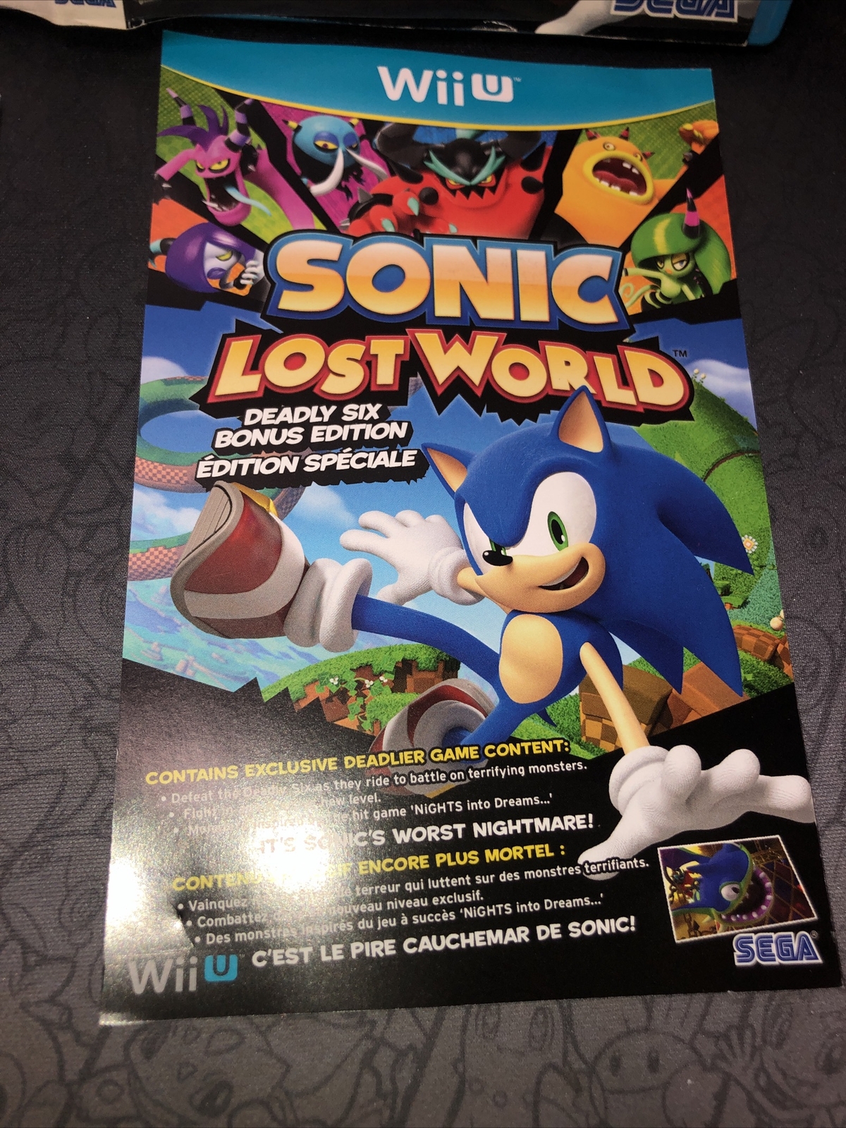 Sonic Lost World Deadly Six Bonus Edition