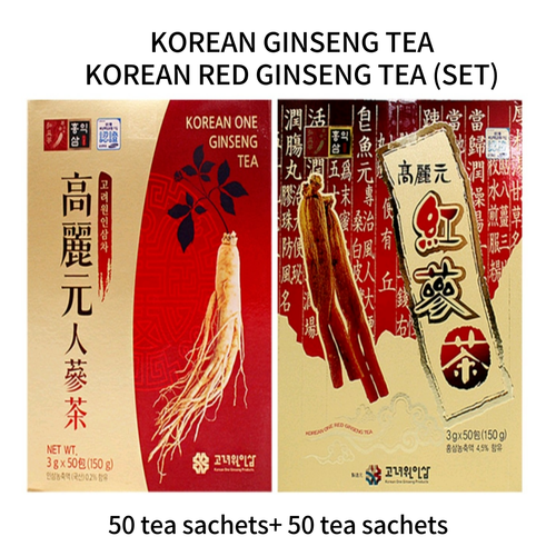 Korean Ginseng Tea 50 Sachets / Red Ginseng Tea 50 Sachets Set Product ...