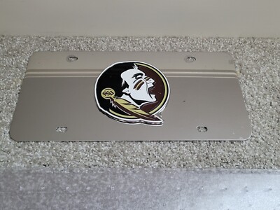 Florida State University Seminoles FSU Mirrored Heavy Enamel License ...