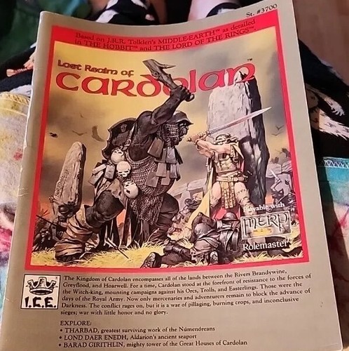 ICE MERP 1st Ed Lost Realm of Cardolan - Middle Earth Lord Of The Rings ...