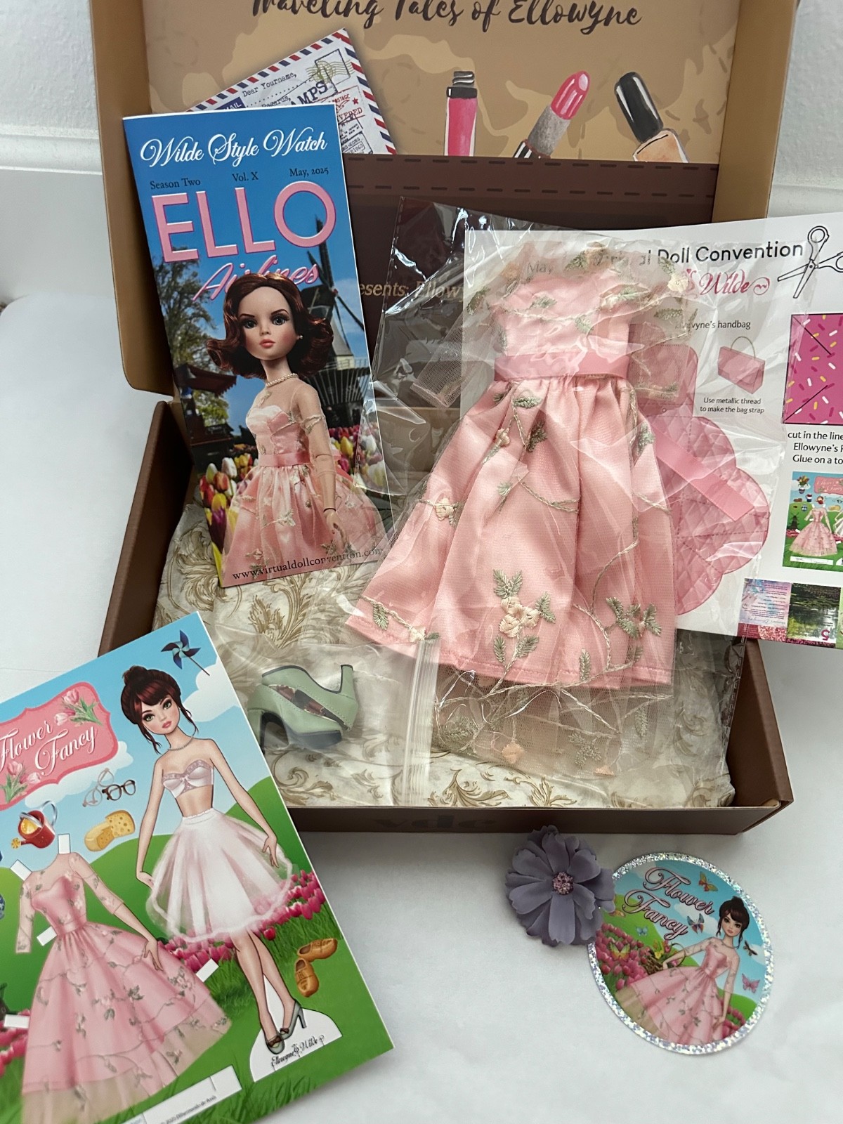 Tonner VDC Ellowyne Wilde Subscription Box Flower Fancy Outfit ...