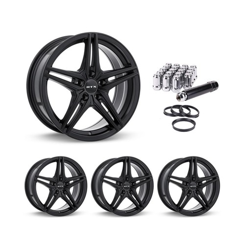Set of 4 RTX Bern Black Alloy Wheel Rims for Acura Honda P32863 16x7 16 ...