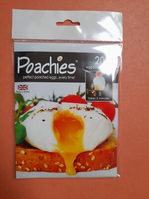 Poachies Egg Poaching Bags - White (Pack of 20) 5014192000835 | eBay UK