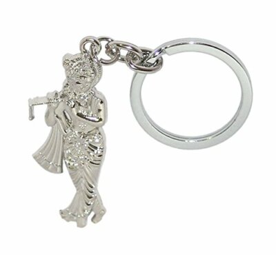 Indian God Krishna Kanha Keyring Keychain Full Metal Double Sided ...