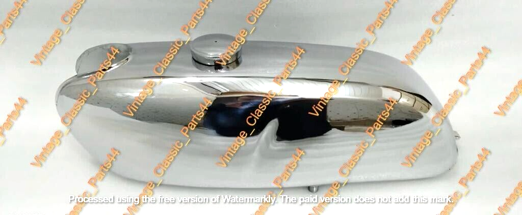 Fit For Yamaha FS1 DX Steel Chrome Petrol Fuel Tank Model 1977 With Cap ...