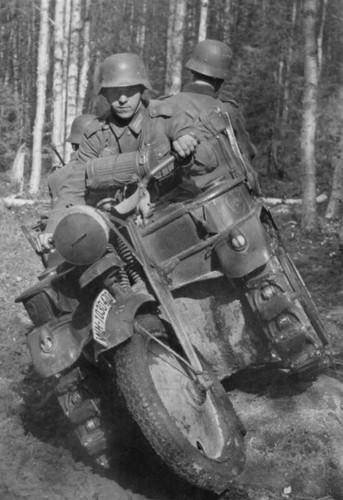 WW2 WWII Photo German Sd. Kfz. 2 Kettenkrad Tracked Motorcycle World ...