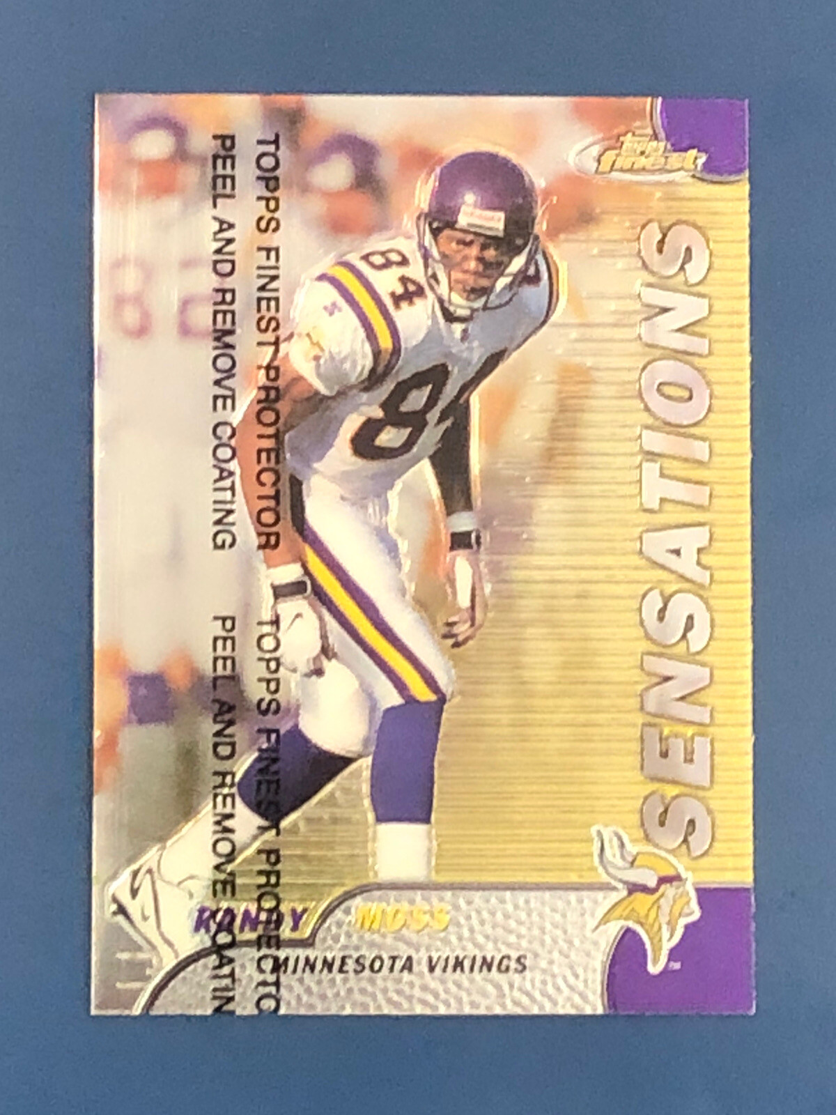 1999 Topps Finest Sensations Randy Moss #143 NM-MT w/Coating HOF ...