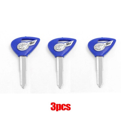 3Pcs Blank Uncut Key For YAMAHA XSR700/900 TRACER FJR1300 XJR1300 R1 R6 ...