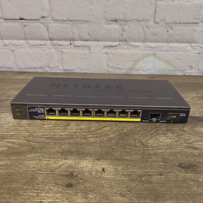 Netgear ProSafe GS110TP 8 Port Gigabit Managed Smart Switch | eBay
