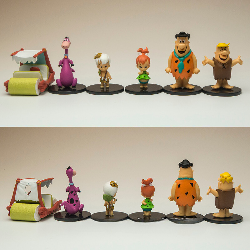 The Jetsons The Flintstones Action Figure Set Model Statue Collectible ...
