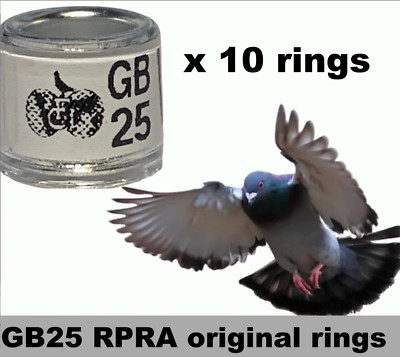 RPRA racing pigeons rings GB 2025 - packet of 10 - UK original ...