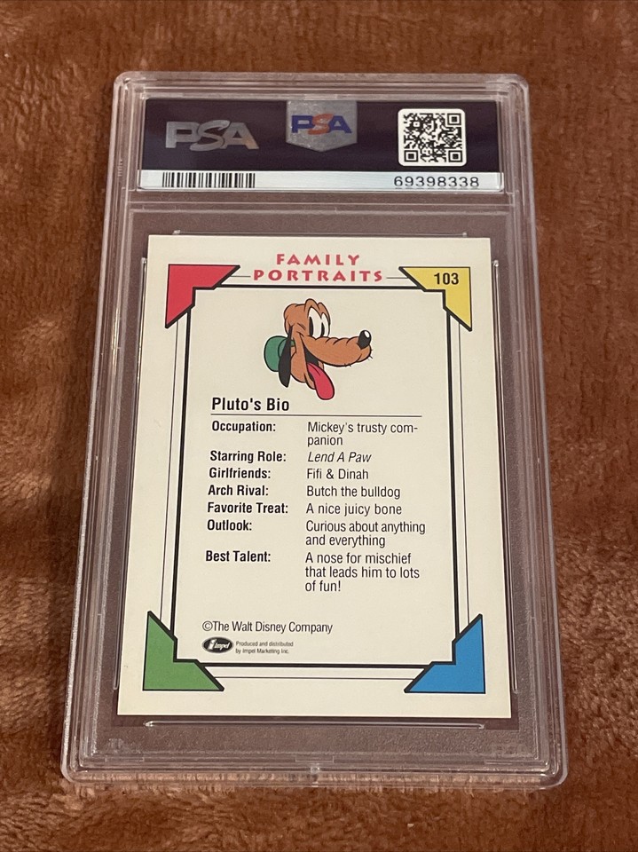 1991 Impel Disney Collector Cards #103 Pluto PSA 10 GEM MINT (Mickey Mouse) | eBay