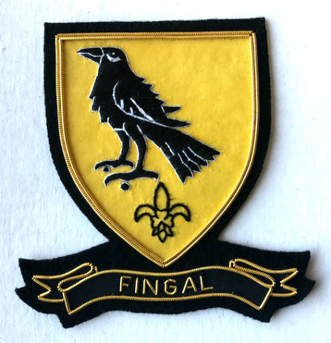 HAND EMBROIDERED IRISH COUNTY - FINGAL - COLLECTORS HERITAGE ITEM TO ...