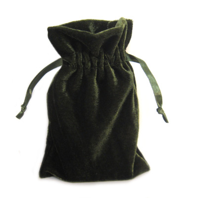 NEW Small Velvet Bag (Moss Green) 4x6" Drawstring Pouch | eBay