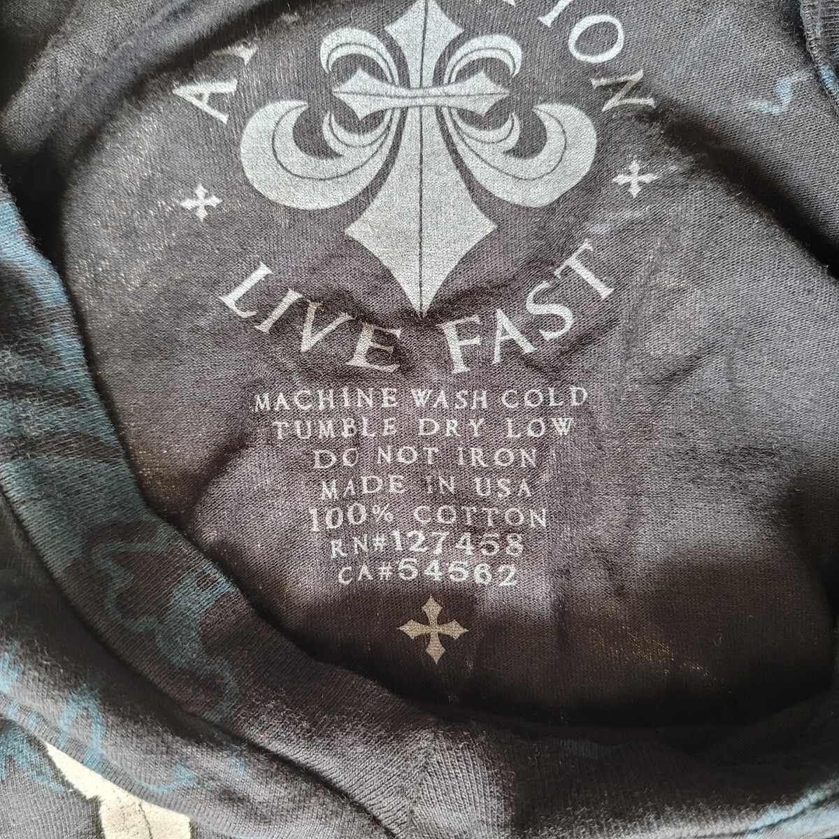 Affliction Men Graphic T-shirt Size M (20x26") 100% Cotton v-neck | eBay