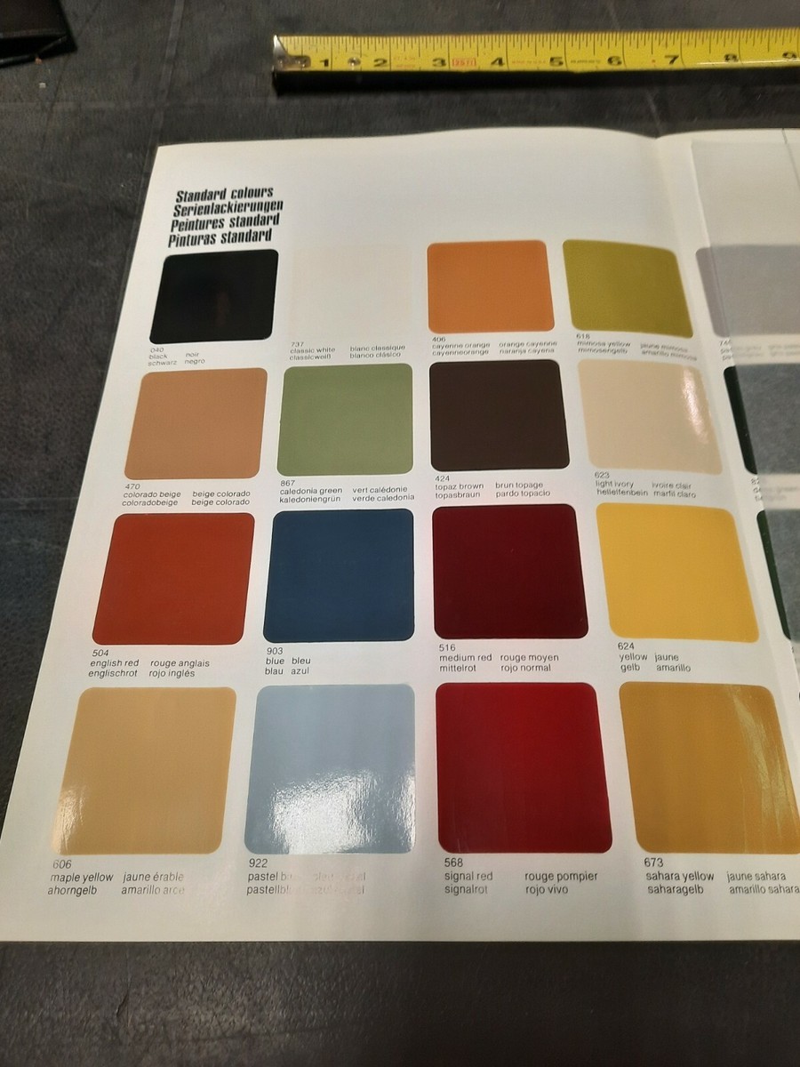Mercedes Benz Paint Color Charts C109A New Chestnut Red Automotive