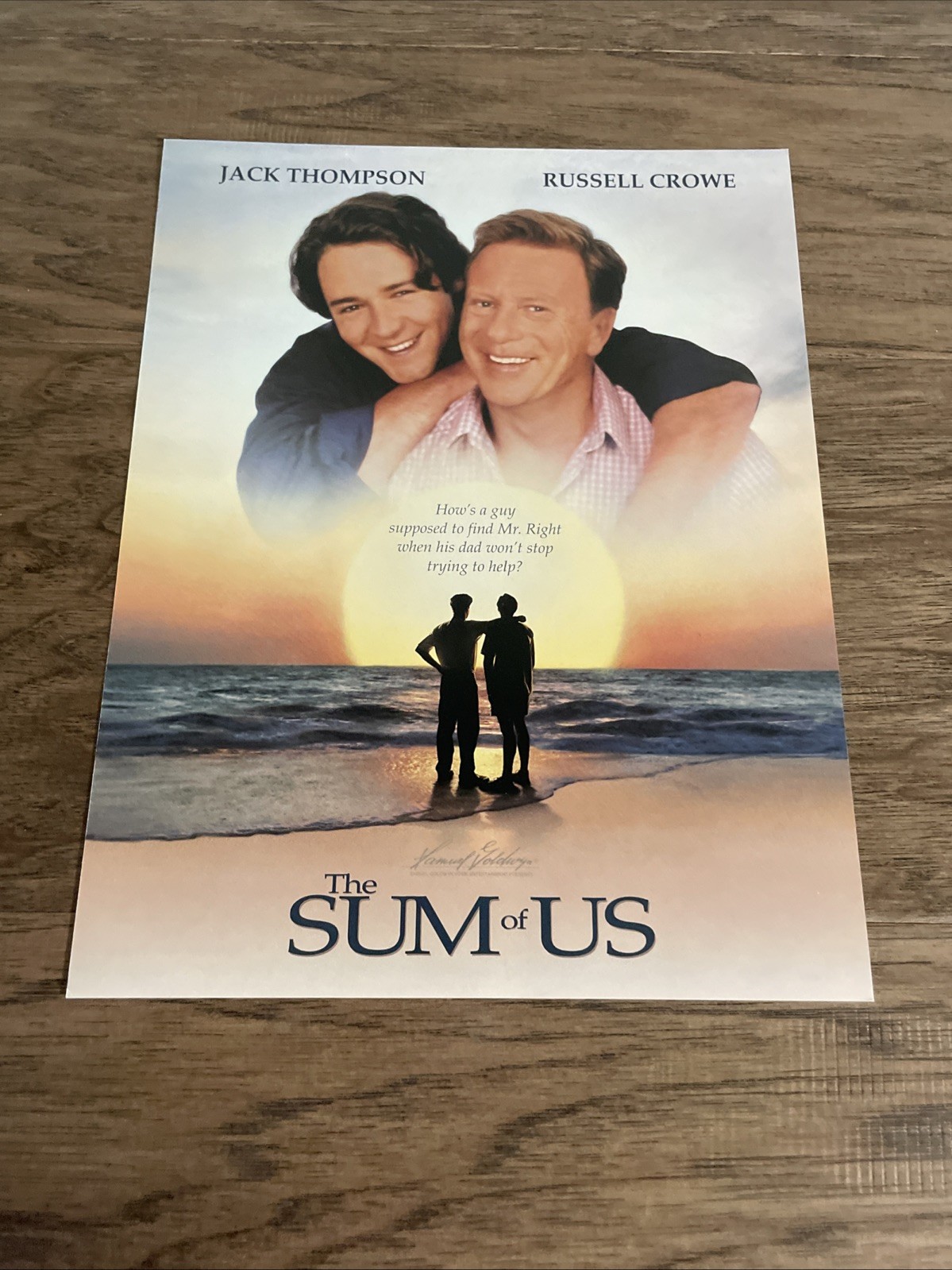 The Sum of Us Original Press Kit Sheet Video Store Promo Russell Crowe ...
