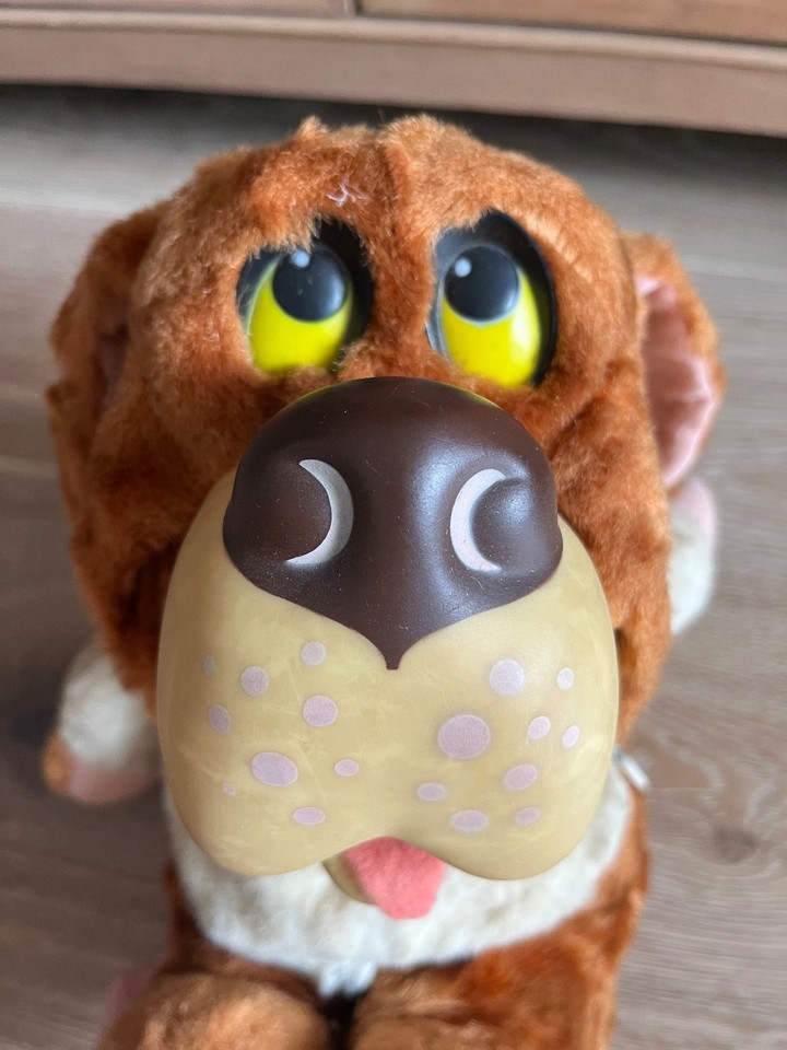 Vintage 1965 Mattel Animal Yackers Bernie Bernard Pull String Stuffed ...