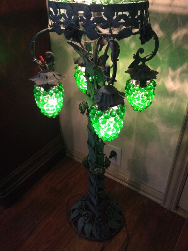 45” Tall 1910 Vintage Murano Grape Cluster Table Lamp. | eBay