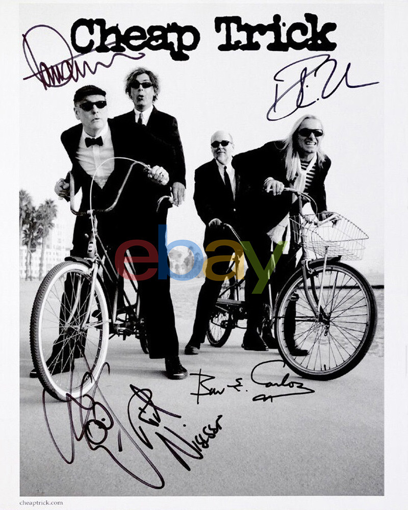 Signed CHEAP TRICK Autograph Photo ROBIN ZANDER Rick Nielsen BUN E ...