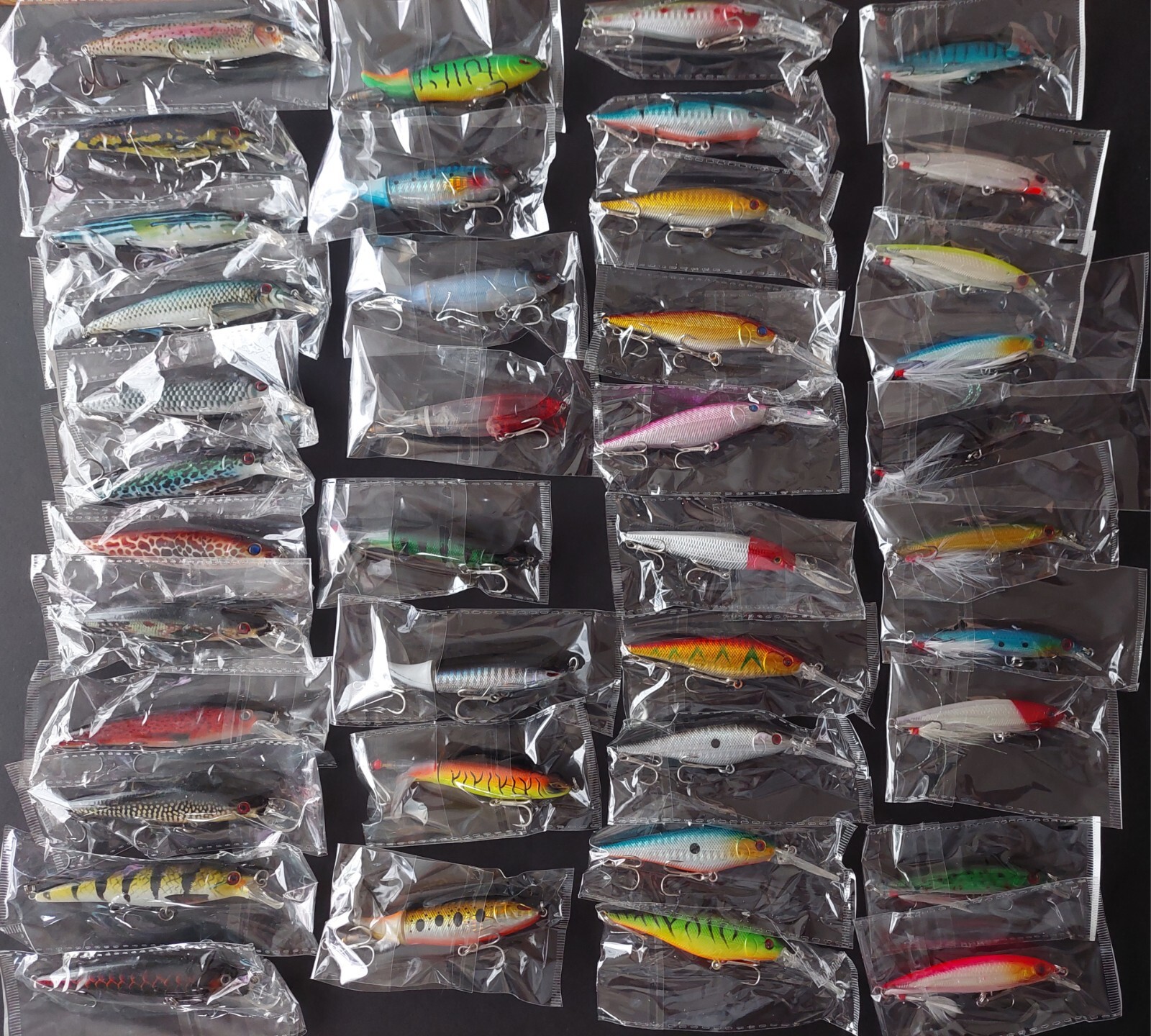 Largemouth Bass Minnow Fishing Lures Crankbaits Mixed Lot Of 40pcs ...