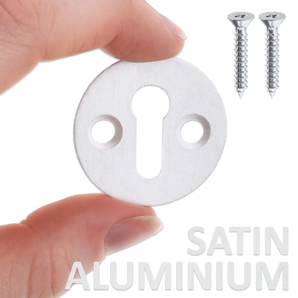 KEY HOLE COVERS Escutcheon Plate Keyhole Lock Silver/Gold QUALITY DOOR ...