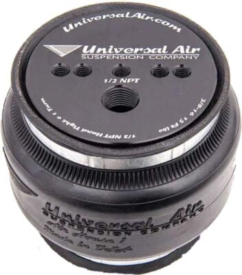 Universal Air Suspension Air House 1 2500 lbs. 1/2" Port Air Suspension ...