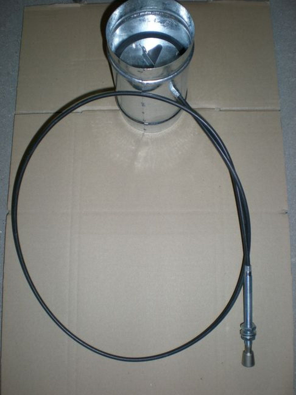 Luftklappe DN 150 mm regulierbar für externe Luftzufuhr Kamin ...