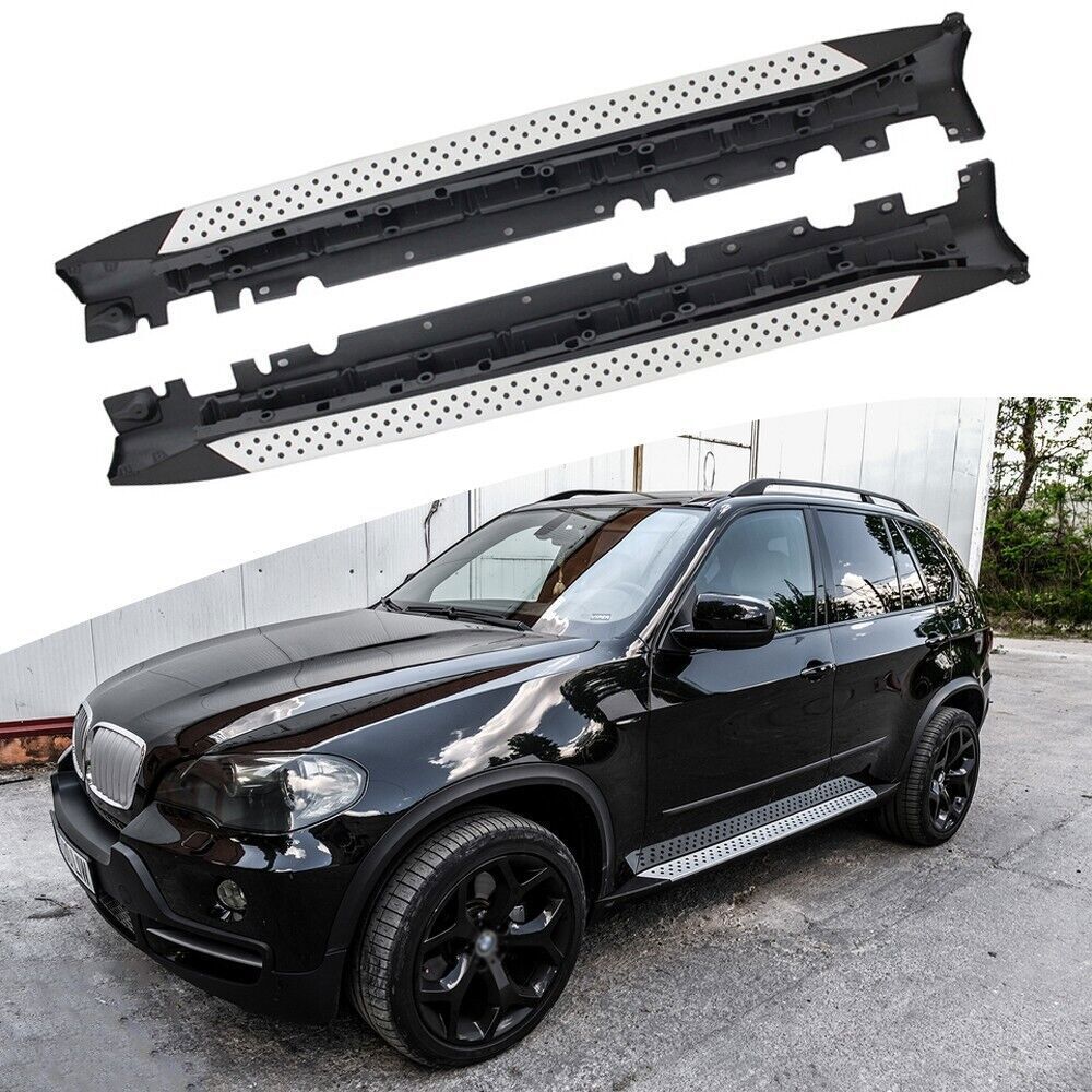 2PCS Running Boards Side Steps Nerf Bars Fits For BMW X5 E70 2007-2013 ...