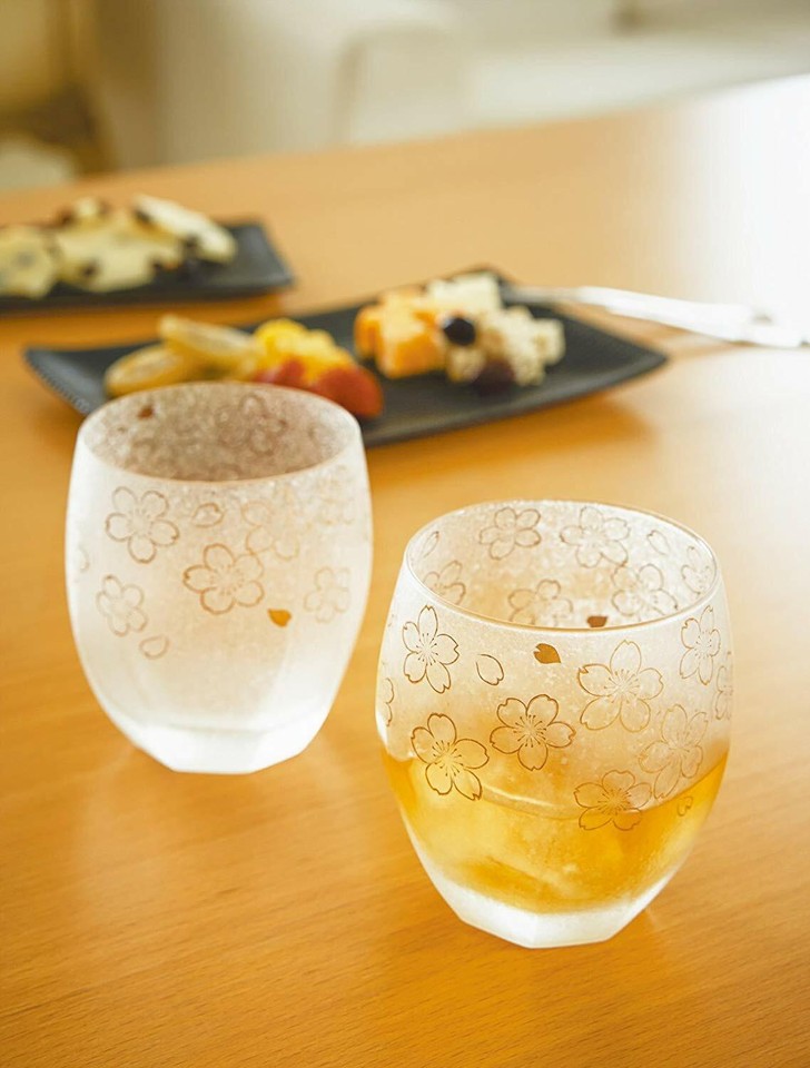 ADERIA Glassware Premium Sakura Old Rock Glass 345ml 6481 MADE IN JAPAN ...
