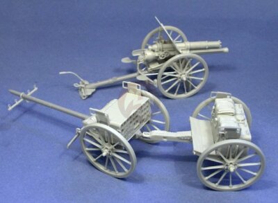 Resicast 1/35 British QF 18-pounder Field Gun WWI with Limber and Wagon ...
