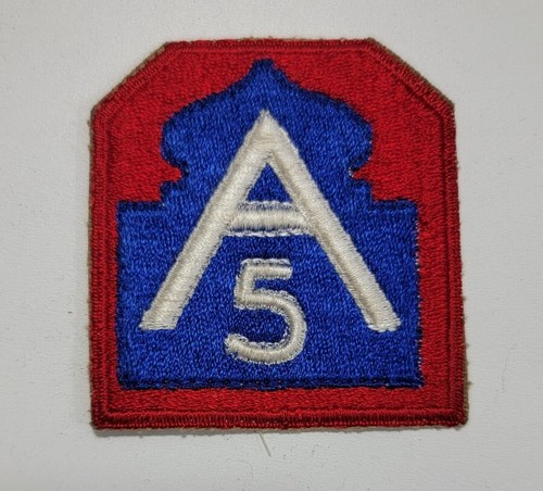World War II Fifth Army A-5 Division Patch Vtg WW 2 Collectible ...