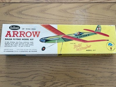 Vintage Guillow's Balsa Model Kit- #702 Arrow Balsa Flying Kit, 28 ...