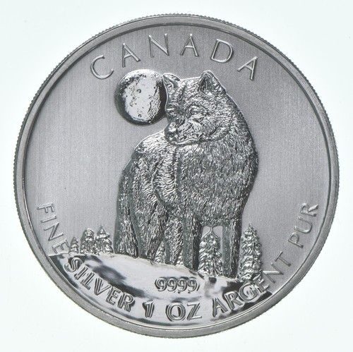 2011 Canada 5 Dollars Silver Timber Wolf 1 Oz Silver *6178 | eBay