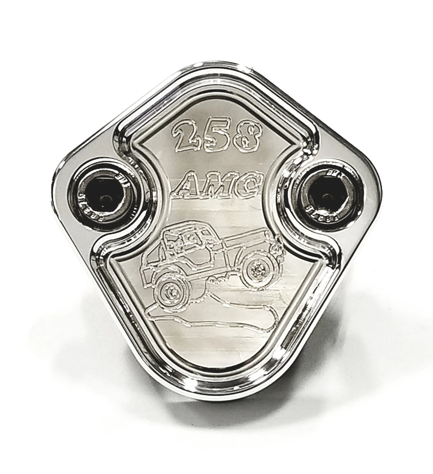 Mad4Metal Custom Fuel Pump Block Off Plate Fits Jeep AMC 258 CJ5 CJ7 ...