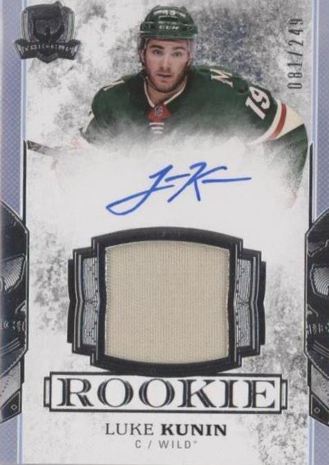 2017-18 Upper Deck The Cup - Rookie Patch Autograph Luke Kunin #166 / ...
