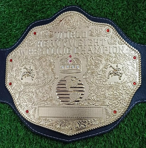 BIG GOLD World Heavyweight Championship Custom Tittle Belt Adult 4MM ...