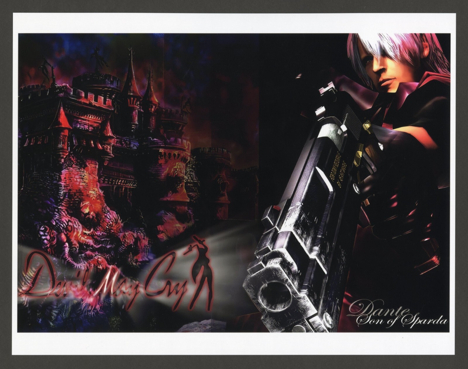 Devil May Cry 1 Dante Playstation 2 PS2 Game Art Print Glossy Small ...
