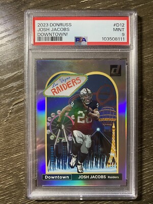 2023 PANINI DONRUSS DOWNTOWN! CARD #D12 JOSH JACOBS LAS VEGAS RAIDERS ...