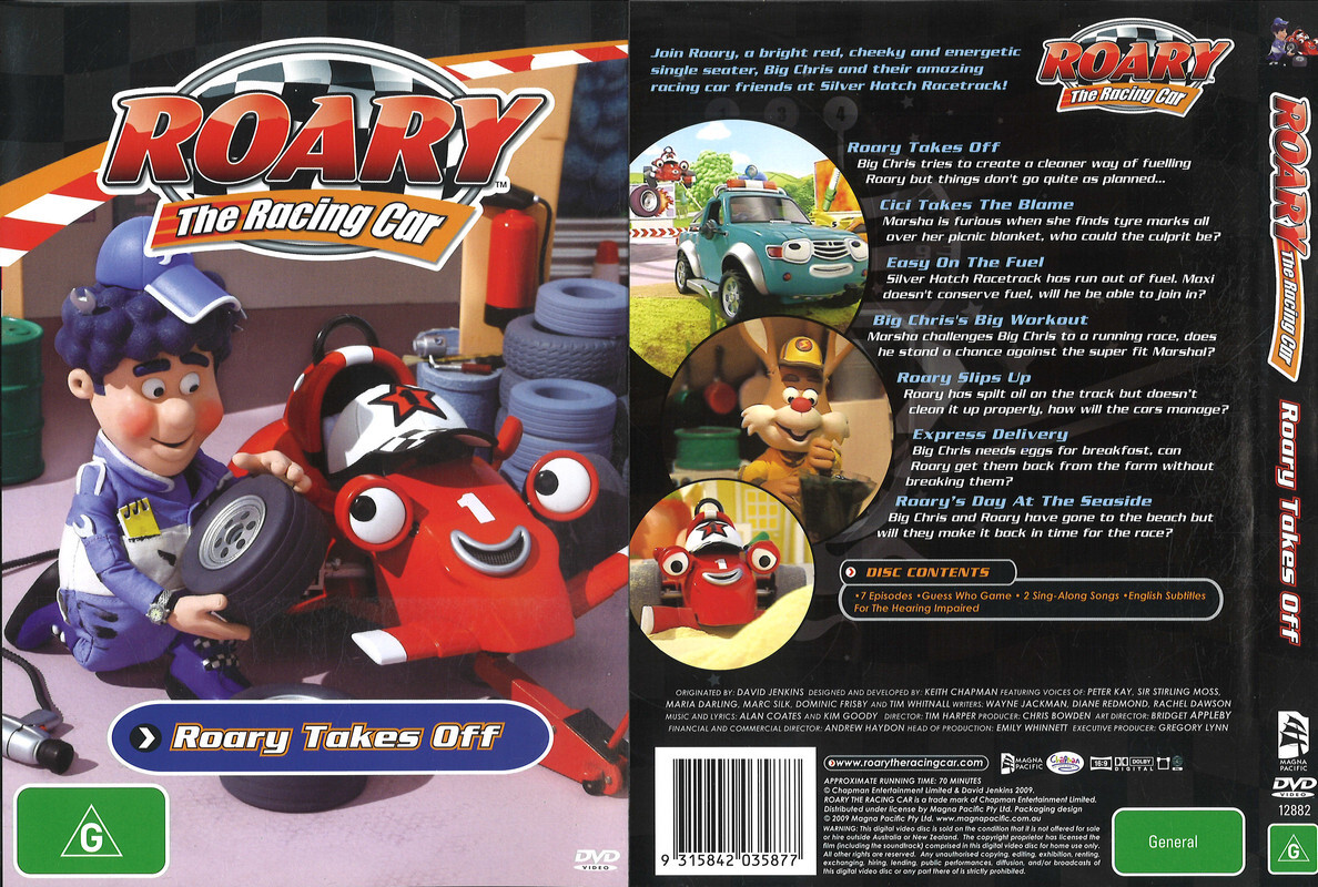 177D NEW SEALED DVD Region 4 ROARY TE RACING CAR ROARY TAKES OFF | eBay