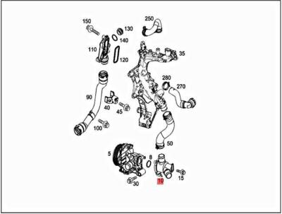 Genuine MERCEDES Coolant thermostat 6512000715 | eBay