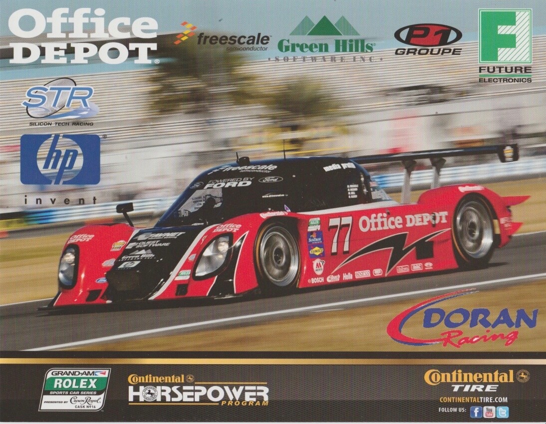 2011 Doran Racing Ford Daytona Prototype DP Grand Am postcard | eBay